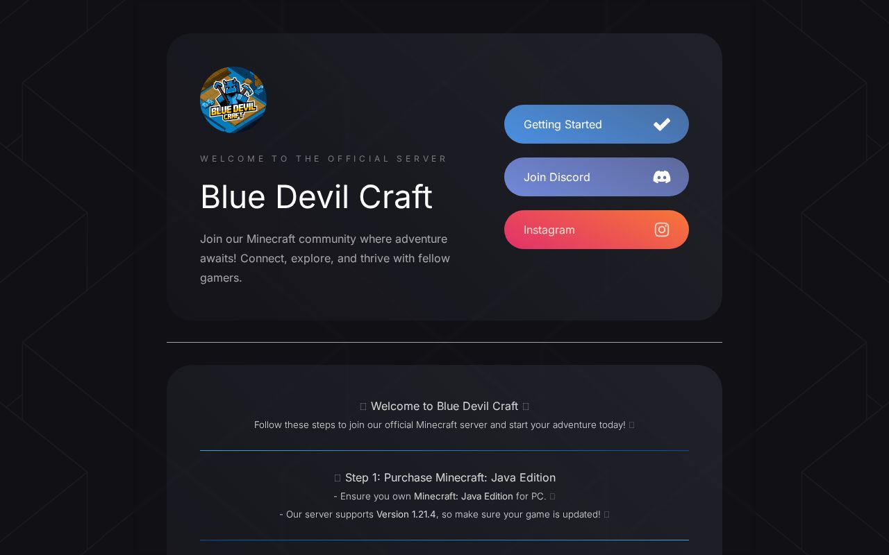 Blue Devil Craft - Minecraft Server